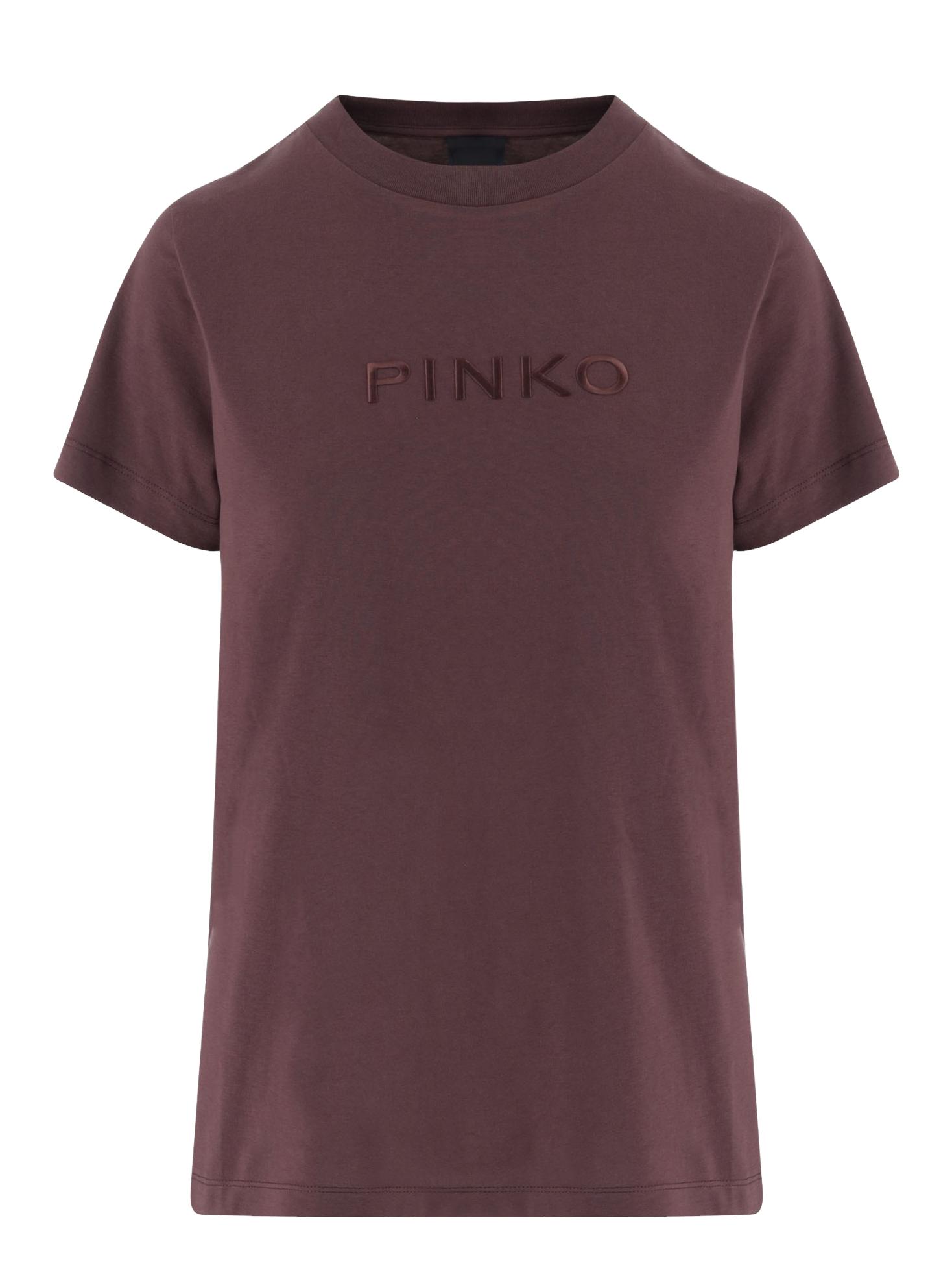 PINKO Pinko Embroidered Logo Cotton T-Shirt